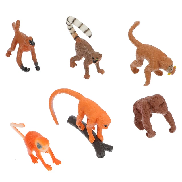 18 PCS PLASTICA Modello Scimmia Bambino Che Fa Primi Passi Ornamento Di ...