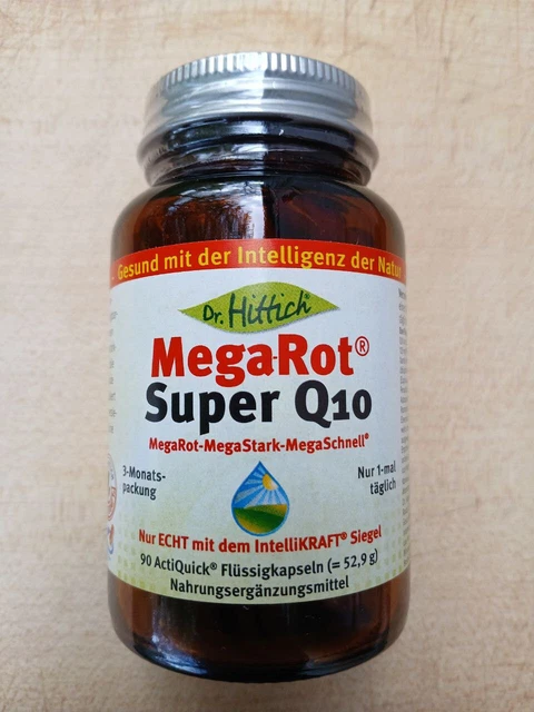 DR. HITTICH MegaRot Super Q10 Kapseln 3-Monatspackung MHD 02-2027 EUR ...