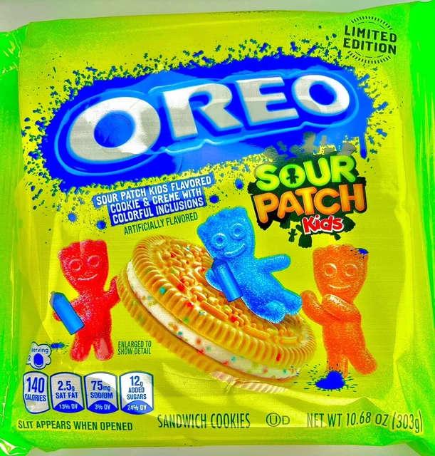 OREO COOKIES SOUR PATCH KIDS TREAT LIMITED EDITION Sandwich 10 oz FAST ...