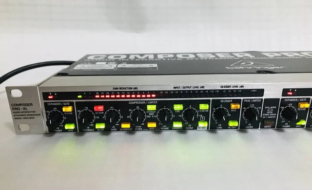 USED BEHRINGER COMPOSER Pro-Xl Mdx2600 Compressor Limiter Expander Gate ...