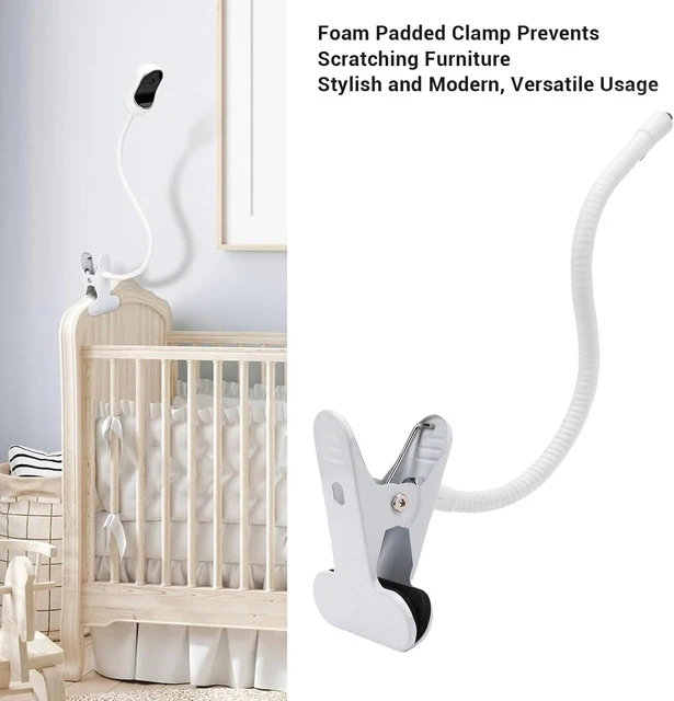 FLEXIBLE BABY MONITOR Mount, Adjustable Gooseneck Holder with Universal ...