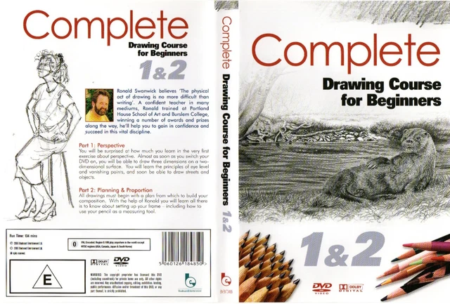 COMPLETE DRAWING COURSE for Beginners 1 & 2 DVD In Excellent Condition ...