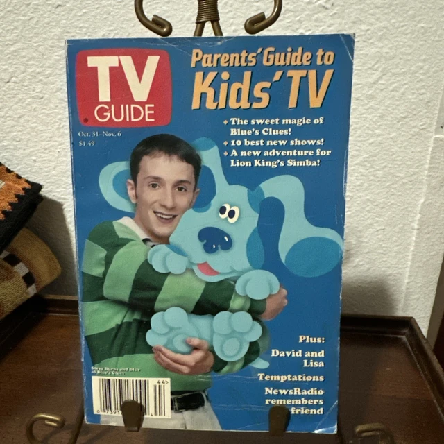 TV GUIDE OCT 31, 1998 BLUE'S CLUES! Parents' Guide to Kids' TV £11.38 ...