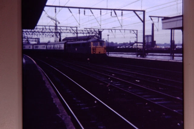 BRITISH RAIL BR Diesel Loco 87025 Stockport Railway Slide Ref 2762 £3. ...