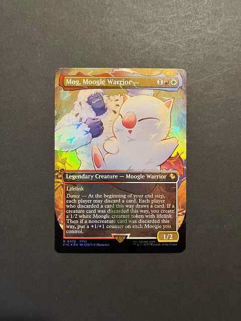 MOG, MOOGLE WARRIOR #476 Borderless Chocobo Track Foil FF MTG FIC $28. ...