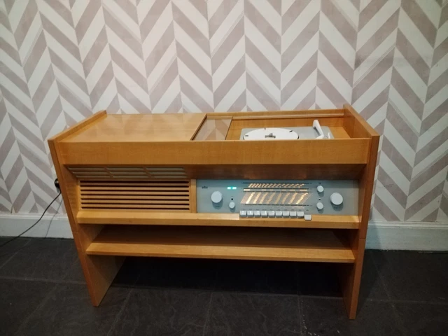 BRAUN RADIOGRAM RESTORED Hans Gugelot Dieter Rams MCM BAUHAUS 50s ...