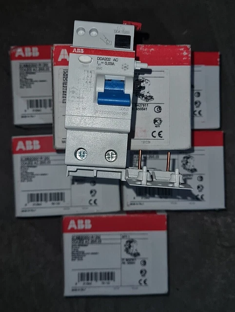 ABB BLOCCO DIFFERENZIALE DDA202 AC-25/0,03 2poli EUR 19,00 - PicClick IT