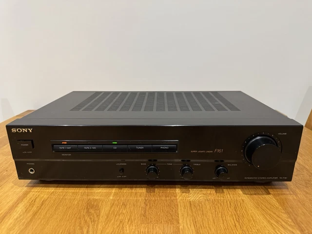 SONY TA-F161 INTEGRATED Stereo Amplifier Amp Black Genuine Tested ...
