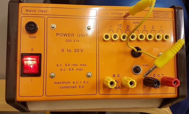 UNILAB POWER UNIT 0-20 v £25.00 - PicClick UK