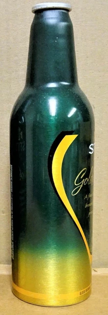 STITE GOLDEN PILSNER aluminum beer bottle DEPOSIT STATES -- GLUEK Cold ...