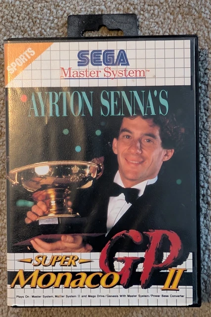SEGA MASTER SYSTEM Ayrton Senna's Super Monaco GP II Game Boxed with ...