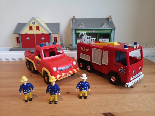 FIREMAN SAM, FRICTION Jupiter, Fire Station, Fire Truck Venus Shop and ...