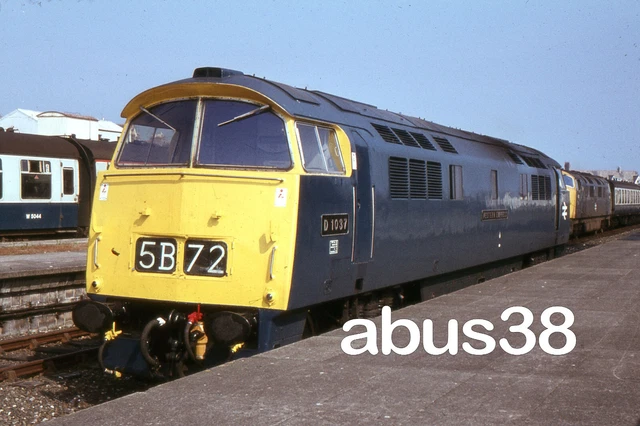 ORIGINAL RAILWAY Slide of Class 52 D1037 at Newquay.(1929) £4.99 - PicClick UK