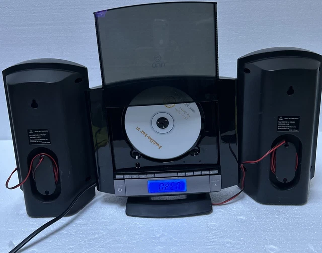 ONN MINI STEREO System CD Player, With Pair 4" ONN Speakers ONA12AV024 ...