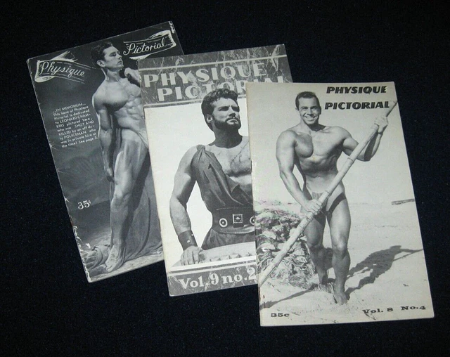 3 VINTAGE 1950S Physique Pictorial Magazines - Beefcake Bodybuilding £23.18 - PicClick UK