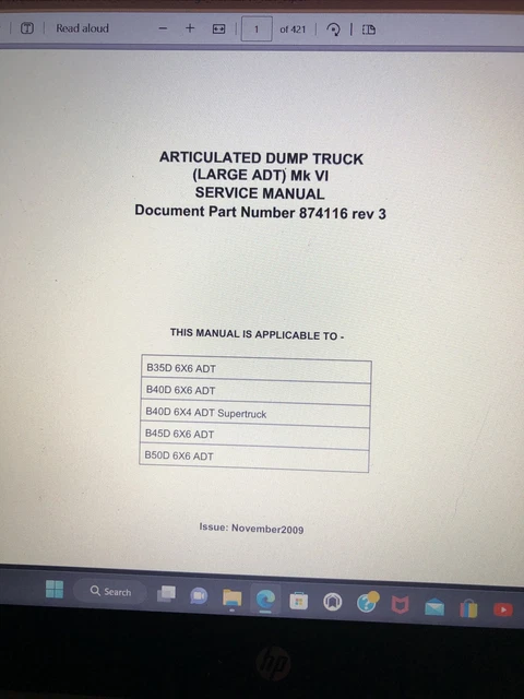 BELL B35D 6X6 - B50 6x6 ADT USB manual £25.00 - PicClick UK