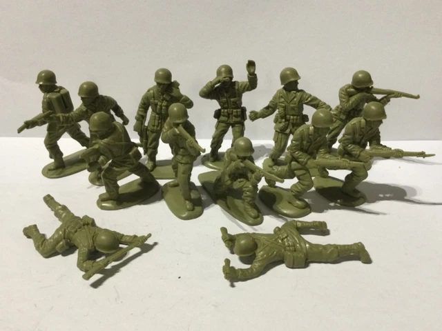 MATCHBOX 1/32 AMERICAN WW2 infantry 3# vintage toy soldiers x13 £8.00 ...