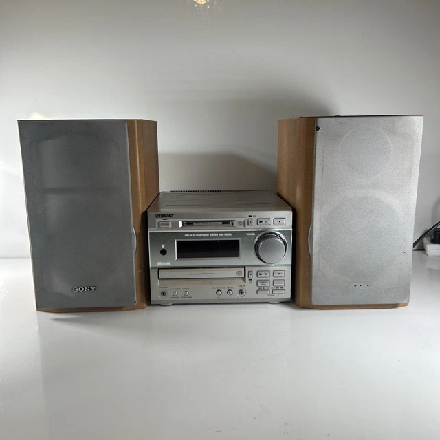 SONY 2-BOX MINI Hi-Fi Component System MHC-W25. NO REMOTE - TESTED ...