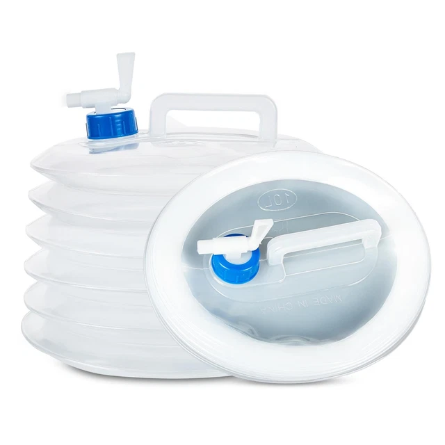 10L COLLAPSIBLE WATER Container with Tap Portable Water Storage for ...