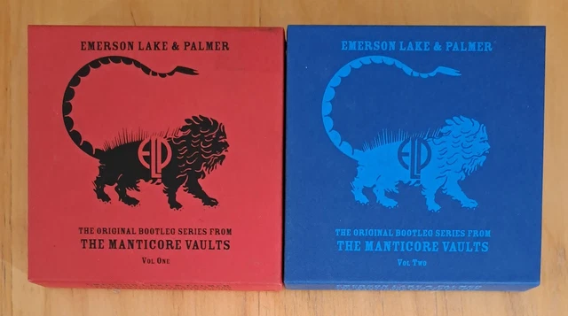EMERSON LAKE & Palmer Manticore Vaults Volumes One & Two Cd Box Sets ...