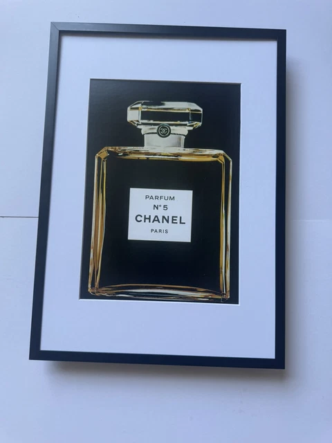 NEW FRAMED 1980 Chanel No 5 A3 Size Magazine Advert Poster Retro ...