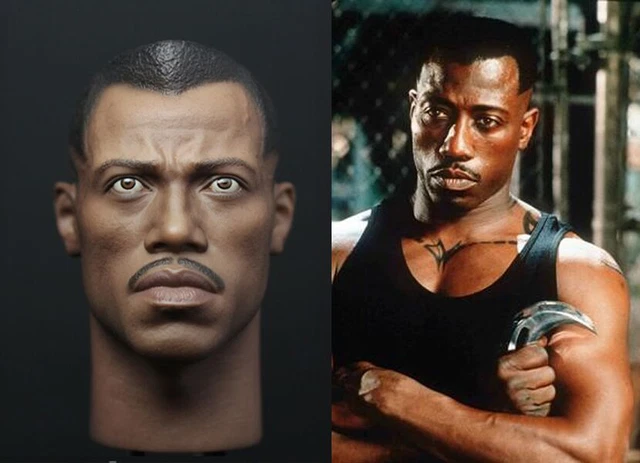 CUSTOM 1/6 SCALE Blade The Series Wesley Snipes Head Fit 12" Hot Toys ...