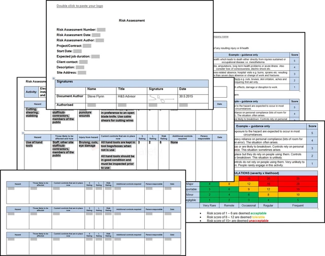 RISK ASSESSMENT + Method Statement For Window Cleaning £6.00 - PicClick UK