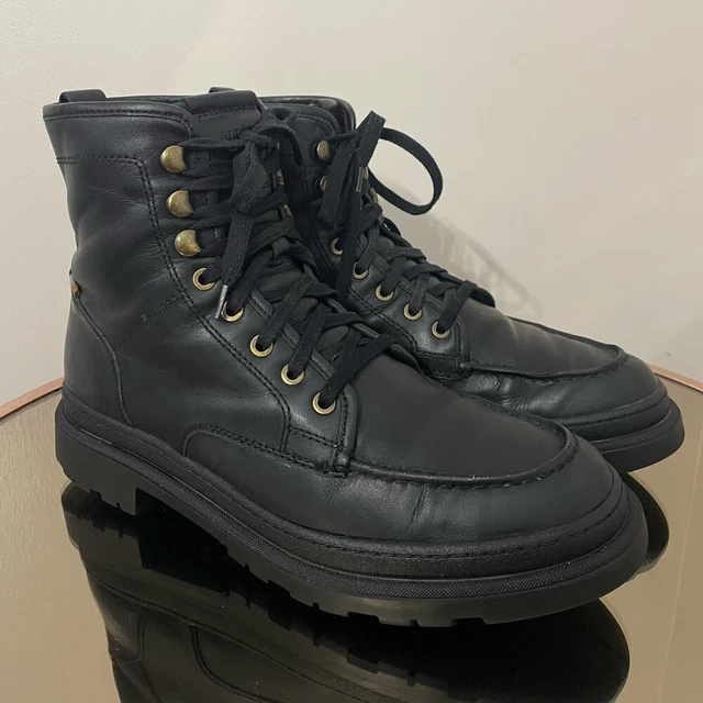 Allen Edmonds Sawyer Mens Leather Weather Proof Black Boots 10 D Shelf