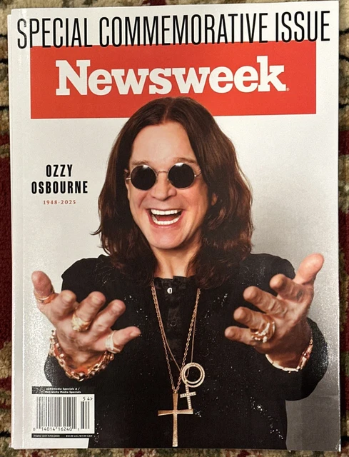 NEWSWEEK MAGAZINE OZZY Osbourne 1948 - 2025 Special Commemorative Issue ...
