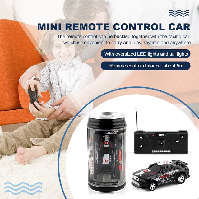 CAN REMOTE CONTROL Car LED Light Mini RC Racing Vehicle Model for Kids ...