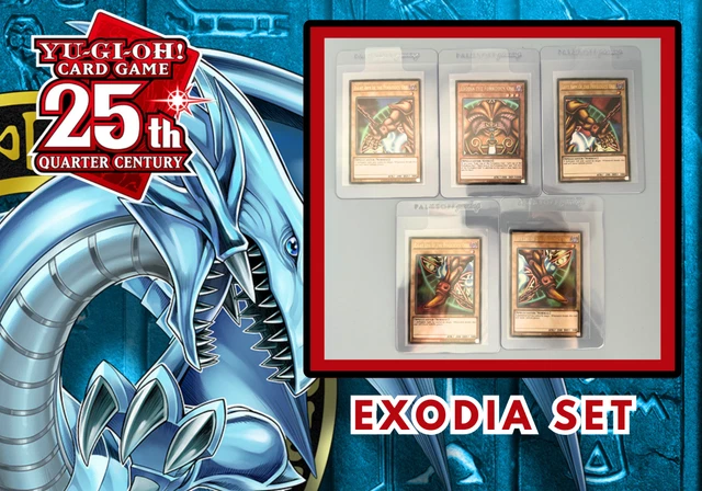 YUGIOH! EXODIA FULL Set LOB 25th Anniversary Ultra Rare Mint Condition ...