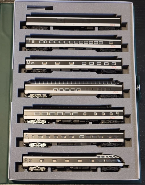 N SCALE KATO 106-102 Canadian National Transcontinental Train 7 Car Set ...