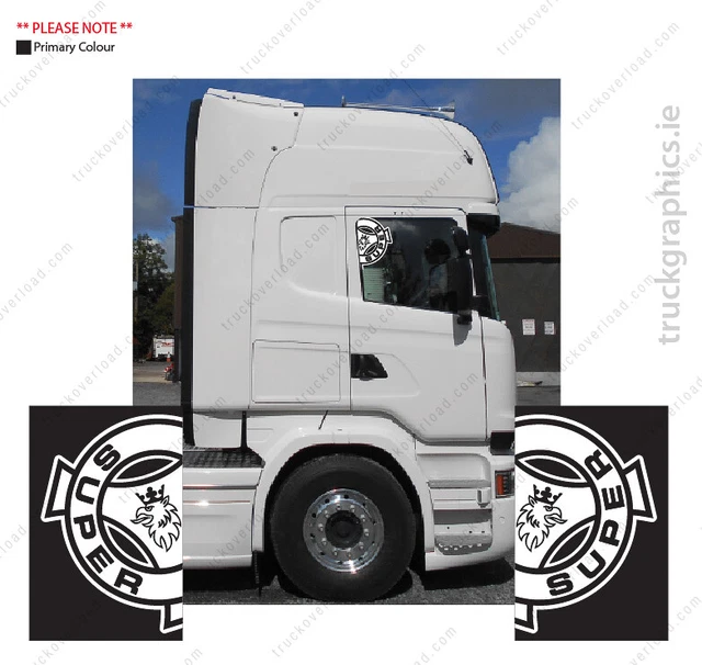 SCANIA SUPER SIDE window Sticker,Streamline,Graphic R/S Series,Next Gen ...