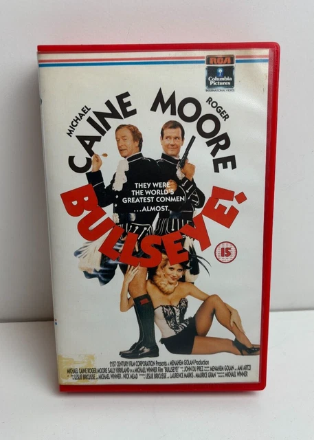 BULLSEYE VHS RED Big Box - Michael Caine & Roger Moore - Columbia ...