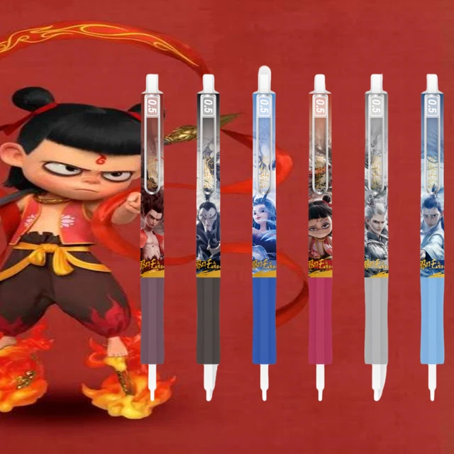 6PCS CHINESE NE Zha 2 Ao Bing 哪吒 敖丙 Shen Gong Bao Black Pen $56.69 ...