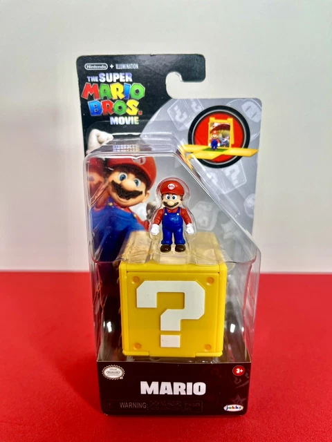 2023 JAKKS THE Super Mario Bros. Movie Minifigure - MARIO (w/ Question ...