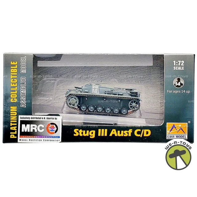WWII GROUND ARMOR Stug III Ausf C/D Russia Winter 1941-42 Easy Model ...