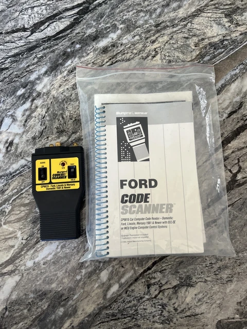 SUNPRO CODE SCANNER CP9015 1981 Ford, Linc, Merc Domestic & Newer with ...