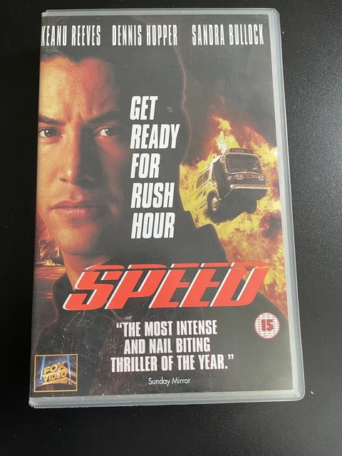 SPEED (VHS) 1994 Big Box Keanu Reeves, Sandra Bullock, Dennis Hopper £5 ...