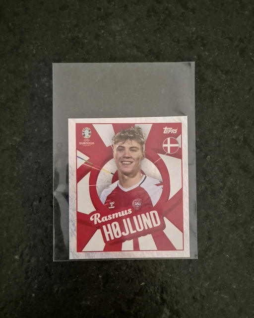 RASMUS HOJLUND - DEN PTW - Adesivi Euro 2024 - Top EUR 2,00 - PicClick IT