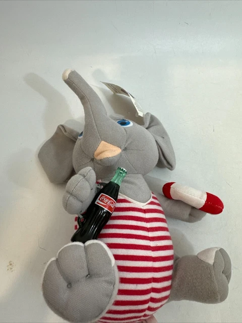 VINTAGE COCA COLA Elephant Holding A Coca Cola Bottle #MS £12.99 ...