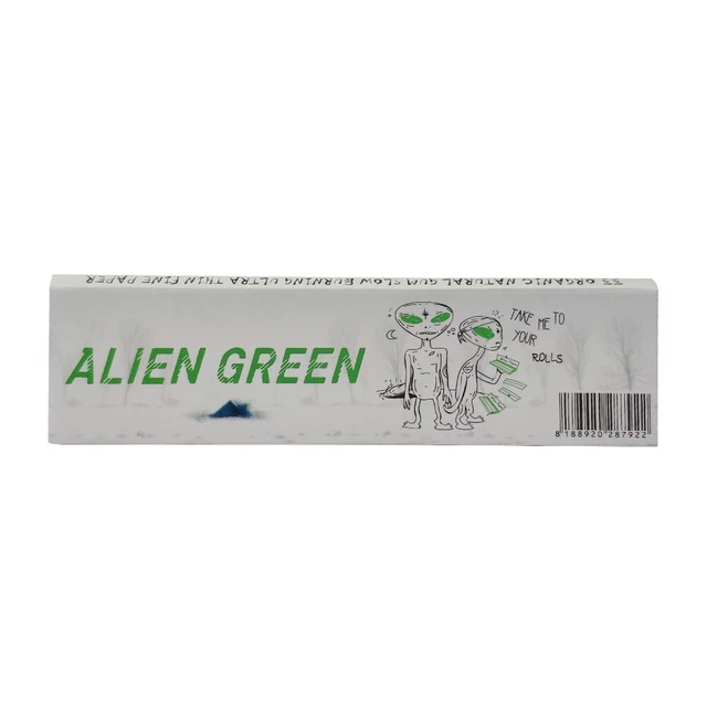 ALIEN GREEN KING Size WIDE White Rice Rolling Papers (FREE P&P) £6.71 ...
