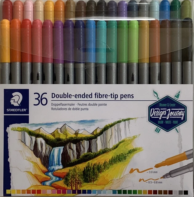 STAEDTLER 3200 TB72 Design Journey Double-Ended Fibre-Tip, 50% OFF