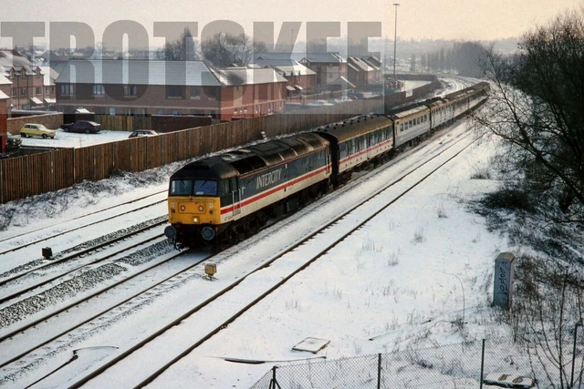 35MM SLIDE BR British Rail Diesel Loco 47834 Class 47 1991 Banbury ...