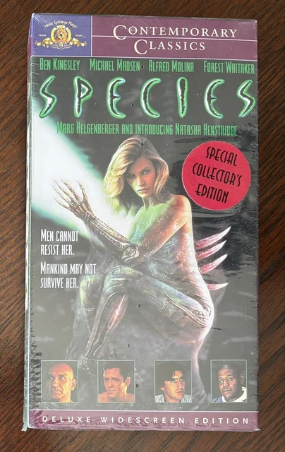 SPECIES VHS DELUXE Widescreen Edition 1997 MGM/UA Like New Viewed Once ...