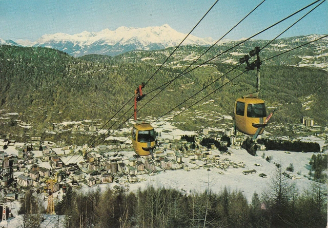 CARTOLINA PASSO DI Aprica M. 1200 Funivia Al Palabione 1981 Unica Su ...