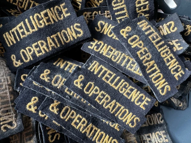 ORIGINAL WW2 BRITISH Civil Defence Intelligence & Operations Shoulder ...