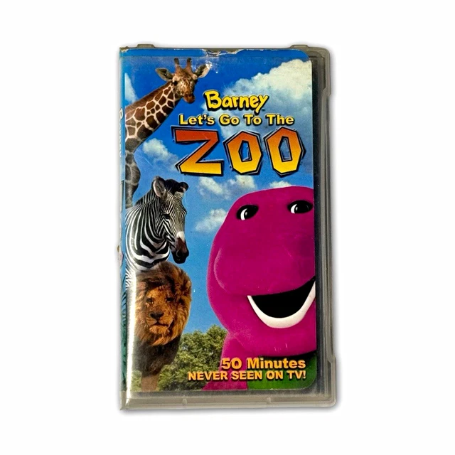 BARNEY: LET'S GO to the Zoo VHS NTSC Full Screen 1999 Lyrick Jim Rowley ...