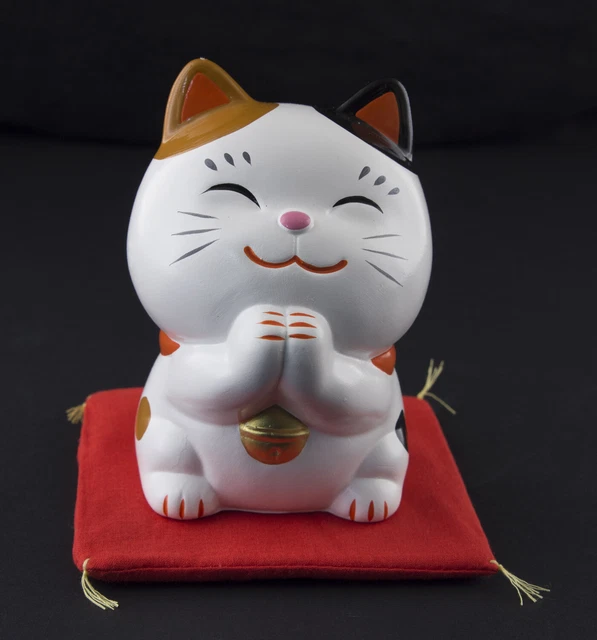 MONEY CAT JAPANESE - Maneki Neko -prière- Ceramic - Made To Japan ...