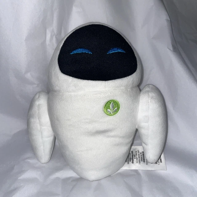 EVE ROBOT DISNEY Pixar Wall-E Eva Plush 7" Rotating Head, Squinting ...